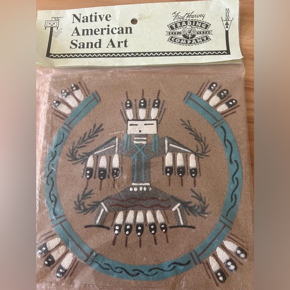 Art | Native American Sand Art Fred Harvey Trading Company 8x8 | Poshmark